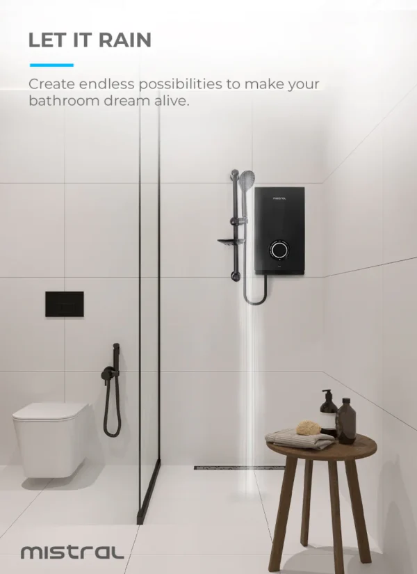 Mistral Instant Shower Heater MSH101P-WH/BK - Light Avenue