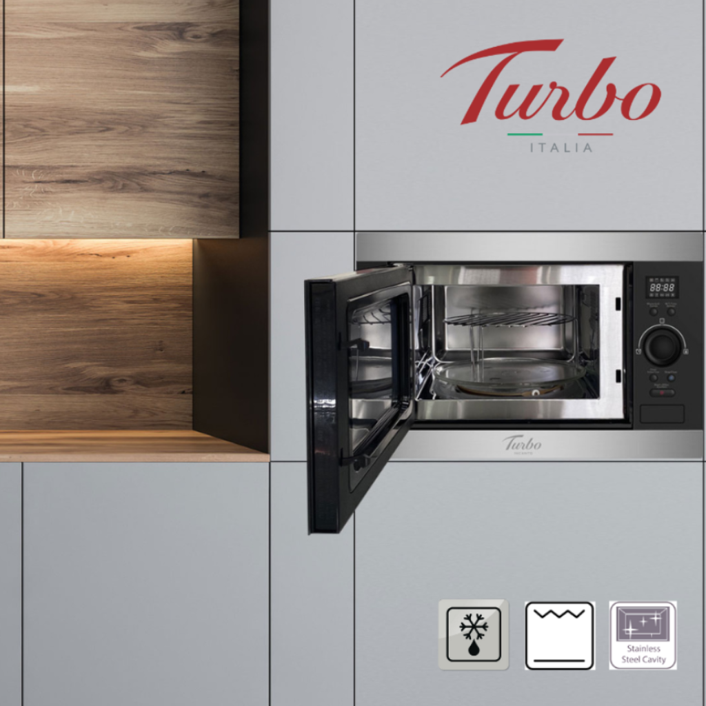 Turbo Italia Incanto TMO28BKS 28L Microwave Oven With Grill - Light Avenue