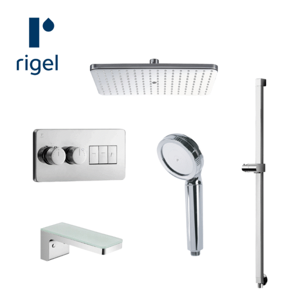 Rigel TSMC7917T0 Concealed 3 Function Thermostatic Shower Set - Light ...